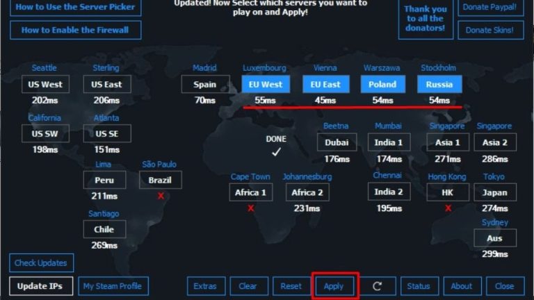 Как выбрать сервер Faceit с минимальным пингом в CS2 - Блог CSGORUN